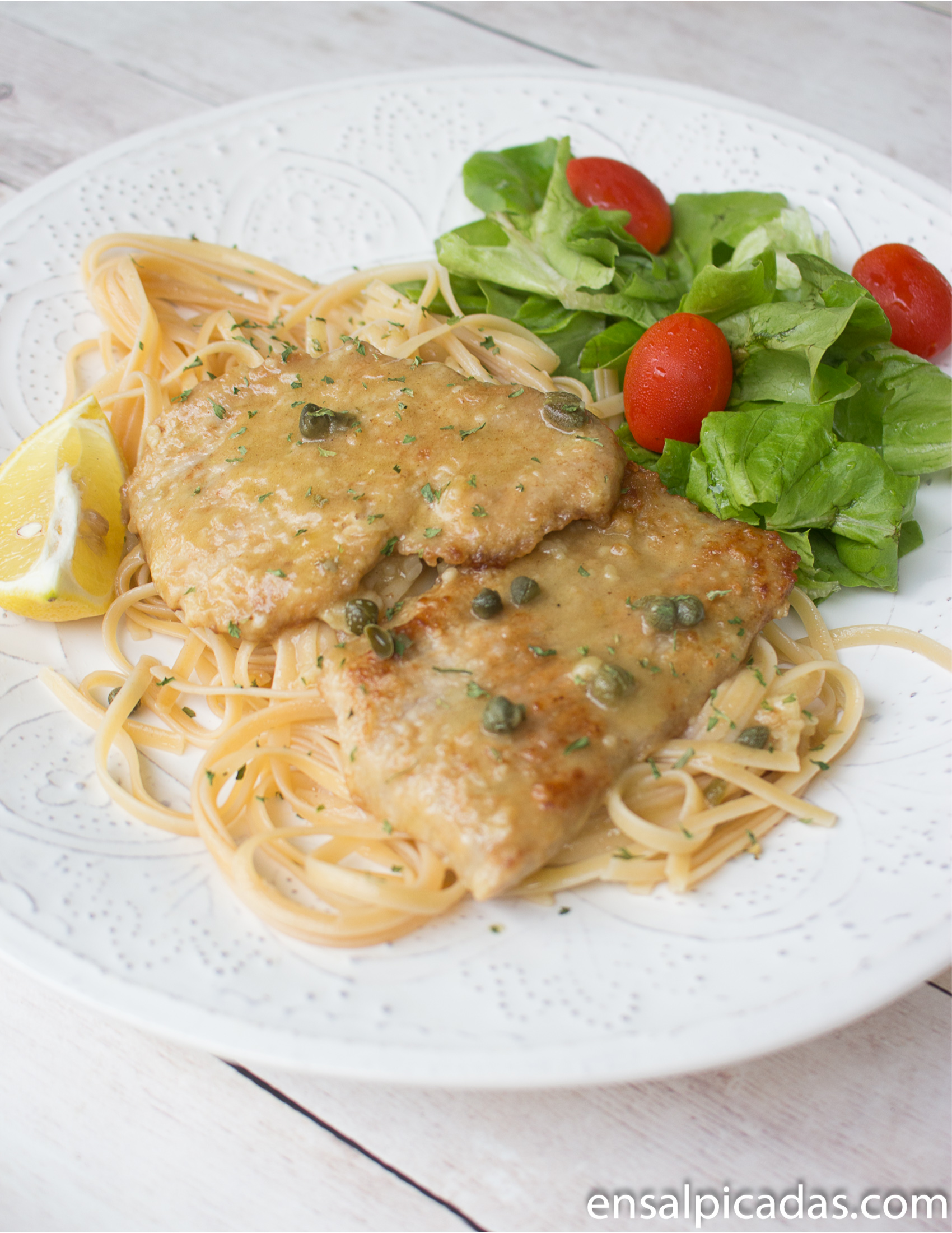 Escalopines de Ternera en Salsa Piccata