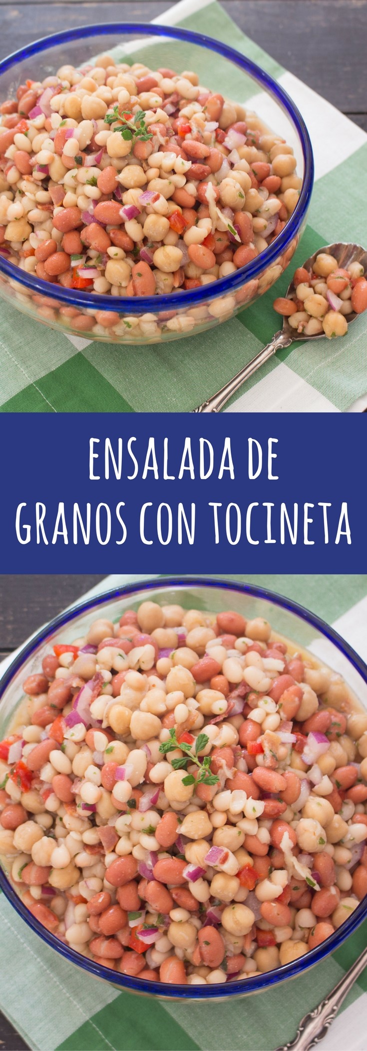 Ensalada de Granos con Tocineta | ENSALPICADAS