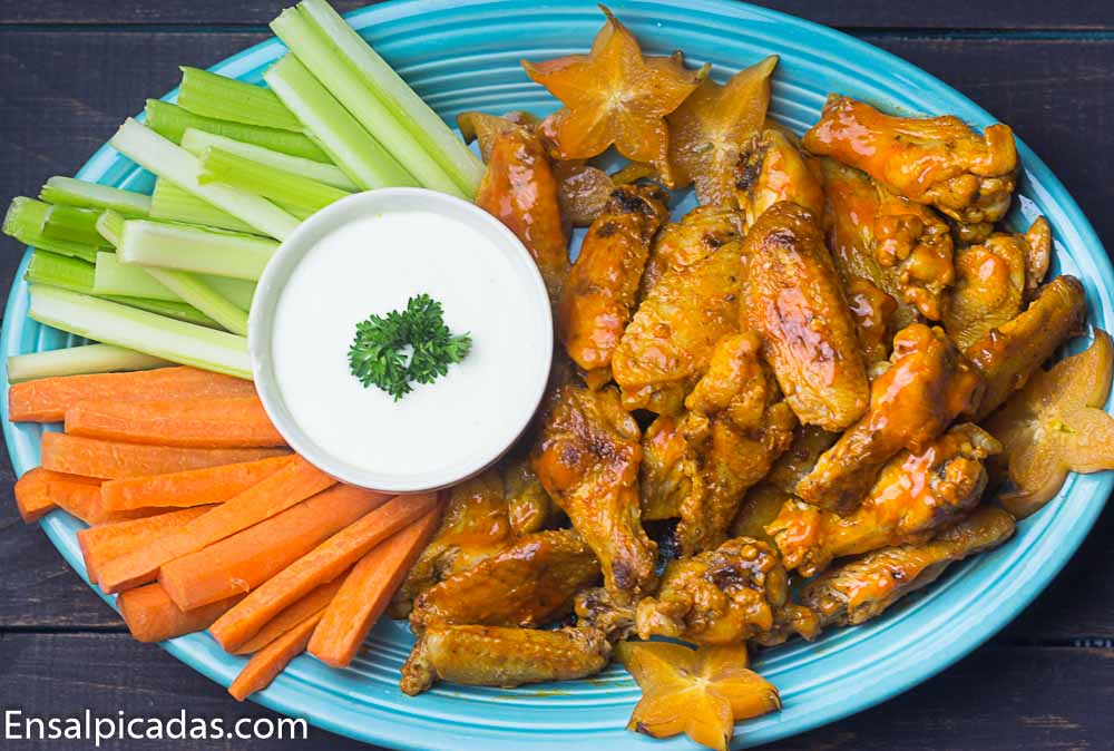 Alitas Buffalo a la Parrilla - ENSALPICADAS